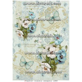 Rice paper for decoupage Viola