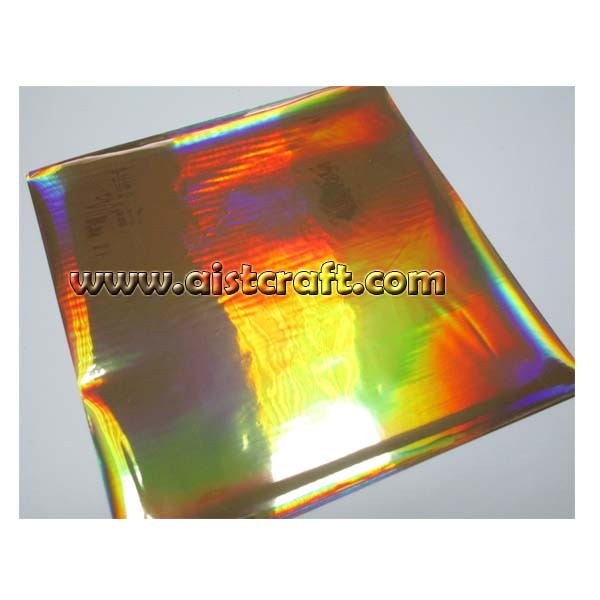 Decor foils Hologram Gold 5 pcs