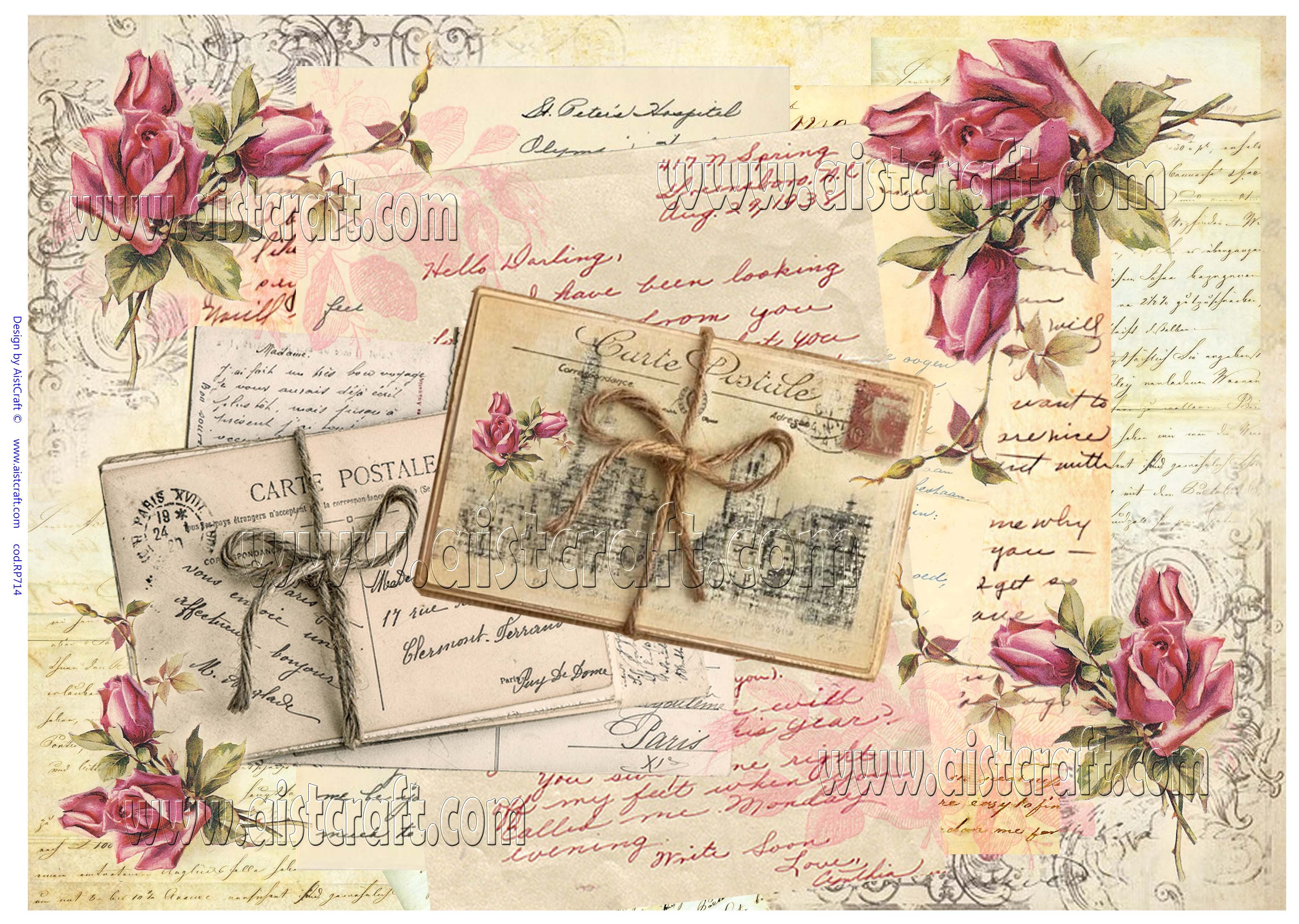 Rice Paper For Decoupage Vintage Letters Rice Paper For Decoupage Vintage Letters