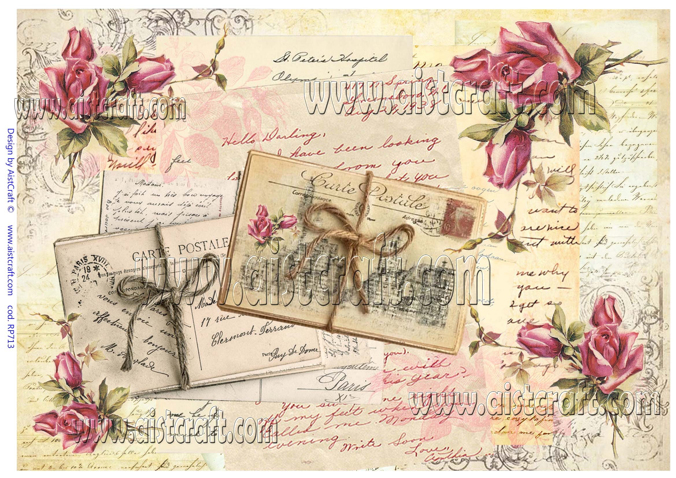 Rice Paper For Decoupage Vintage Letters rice-paper-for-decoupage-vintage-letters