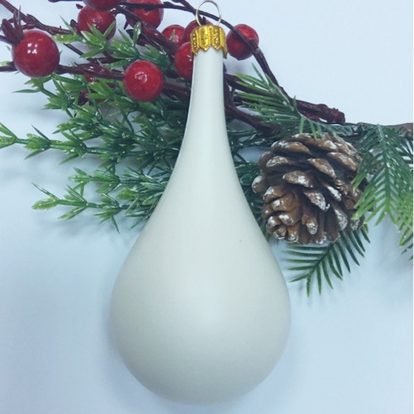 Plastic bauble tear drop 11 cm