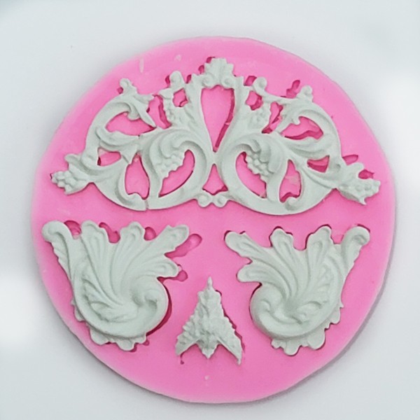 Silicone mold Baroque ornament